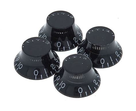 Gibson Top Hat Knobs 4 Black