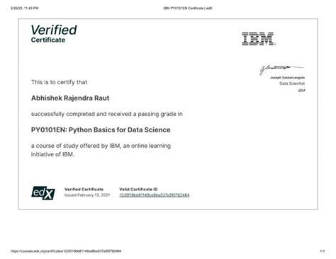 Abhishek Raut On Linkedin Datascience Python Certification Ibm