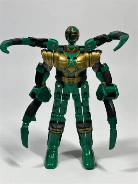 Power Rangers Ninja Storm Green Samurai Warrior Triple Zord Morphin