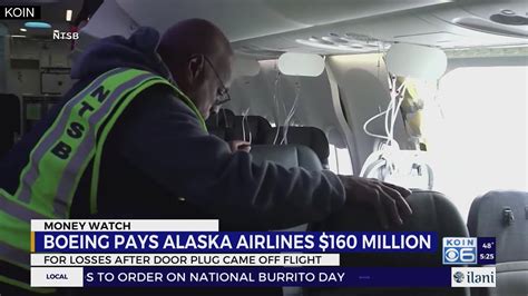 Alaska Airlines Receives 160 Million From Boeing For Portland Door