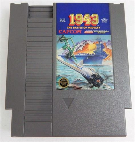 Vintage Nintendo Nes 1943 The Battle Of Midway 1988 Video Game Original