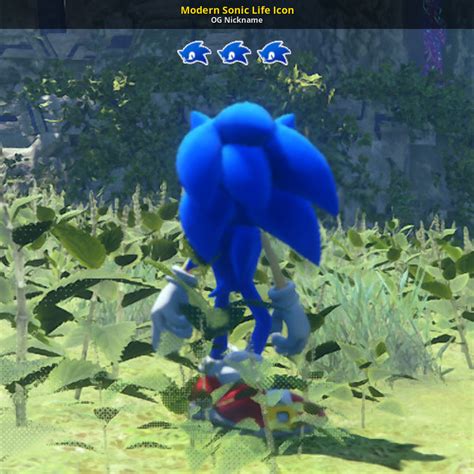 Modern Sonic Life Icon Mod For Sonic Frontiers Frontiers Mods