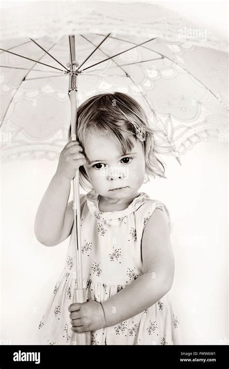 Sad Girl With Umbrella Drawing