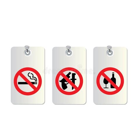 Do Not Allowed Set Of Symbols Stock Illustration Illustration Of