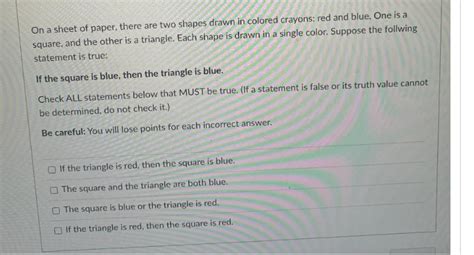Solved On A Sheet Of Paper There Are Two Shapes Drawn In Chegg
