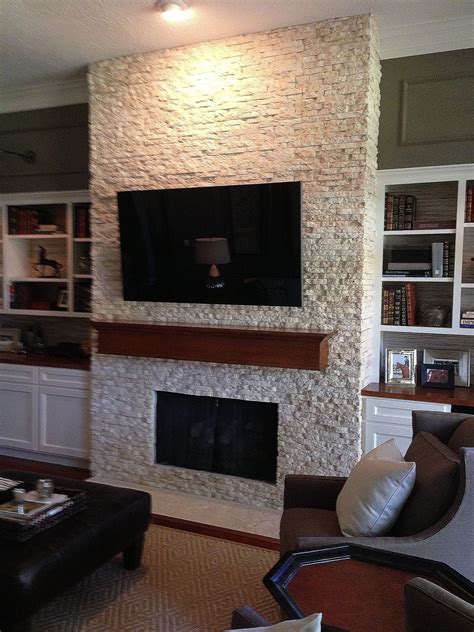 How To Put Tile On Fireplace Wall At Henry Lymburner Blog
