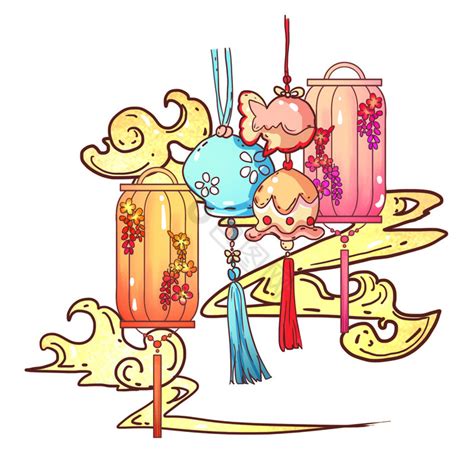 风铃png下载 包图网