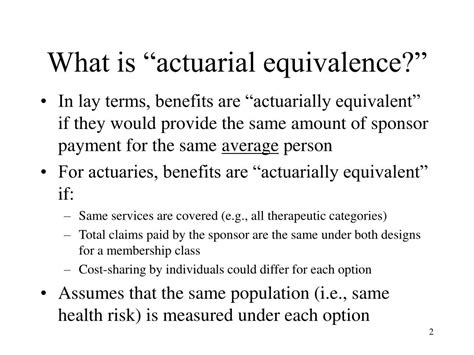 Ppt Rx Actuarial Equivalence Under Mma Powerpoint Presentation Free
