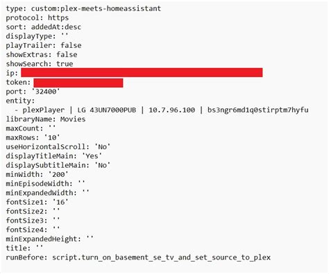 Custom Component Card Plex Meets Home Assistant Share Your