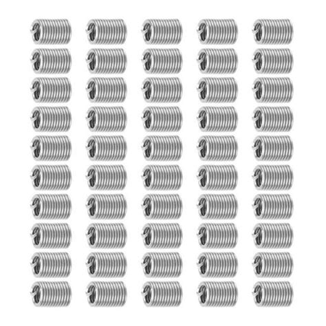 Ensemble de réparation de filetage avec 50 inserts de fil en acier