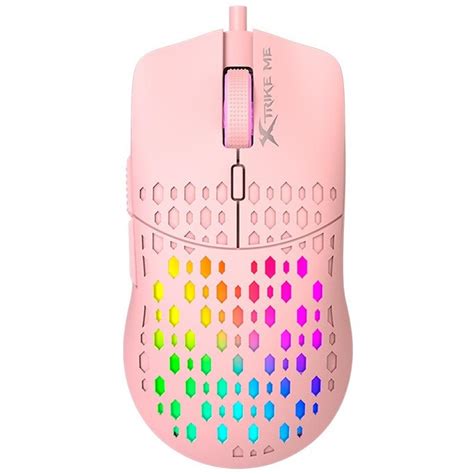 Игровая мышка проводная с подсветкой Xtrike Me Gm 209p Розовый фото отзывы характеристики в