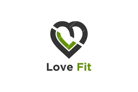 Premium Vector Love Fit Fitness Wellness Logo Design Gym Girl Icon Symbol