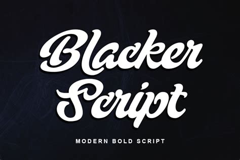 Blacker Script Personal Use Font · 1001 Fonts