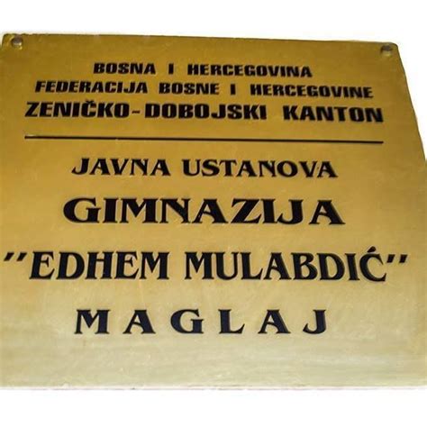 Gimnazija Edhem Mulabdić Maglaj Objavila Spisak Učenika Primljenih U