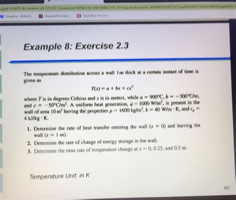 Solved Example 8 Exercise 2 3 The Temperature Distribution