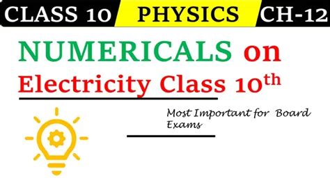 Electricity Numericals Class 10th Remedial Classes