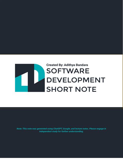 Sd Short Note Lazydiv Adithya Bandara Pdf Computer Programming