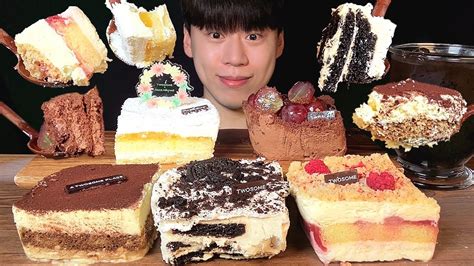 Sub 투썸 떠먹는 케이크 먹방 Mukbang Asmr 🍰 투썸 아이스박스 스초생 티라미수 딸기 레어 치즈케이크 파인코코요거트생크림 케이크 Cake Dessert