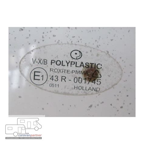Dethleffs Wohnwagenfenster V Xb Polyplastic Roxite Pmma E1 43r 00174