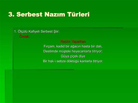 PPT YENİ TÜRK EDEBİYATINDA NAZIM BİÇİMLERİ VE TÜRLERİ PowerPoint Presentation ID