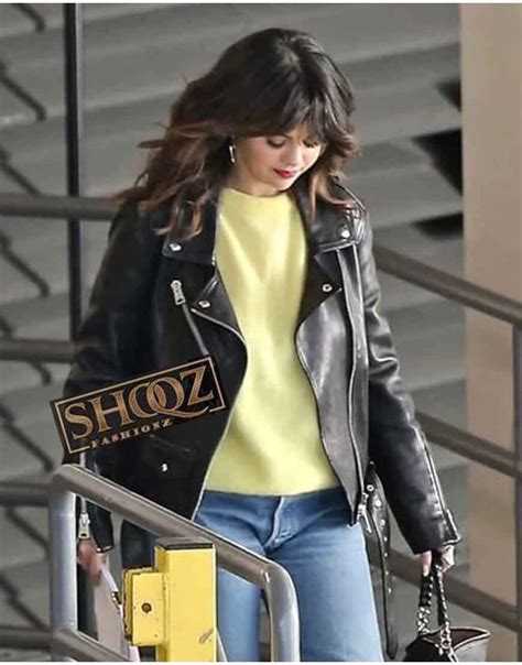 Buy Selena Gomez Leather Jacket Black Jacket Women S