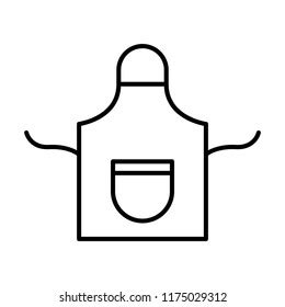 Apron Icon Kitchen Collection Thin Linear Stock Vector Royalty Free