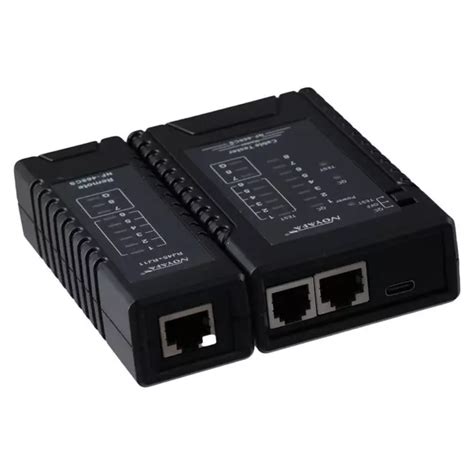 Black Network Cable Tester For Rj45 Rj11 Rj12 Cat5 Cat6 Poe Test Utp Stp 32 97 Picclick Ca