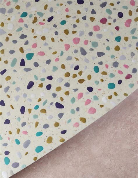 Premium Photo Terrazzo Flooring Background Texture With Colored Base