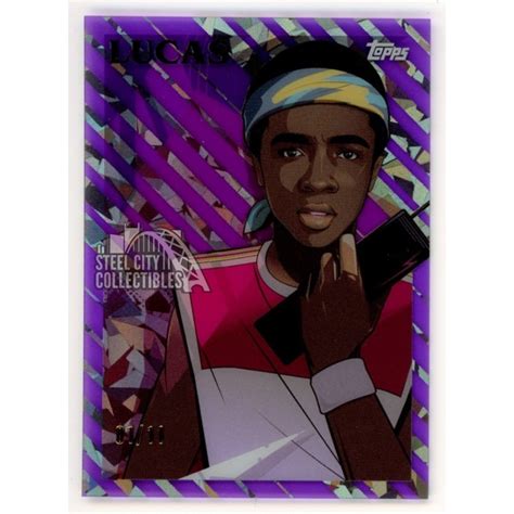 Lucas Sinclari 2025 Topps Stranger Things High Tek Purple Card G 7 01
