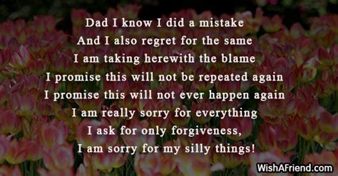 I Am Sorry Messages For Dad