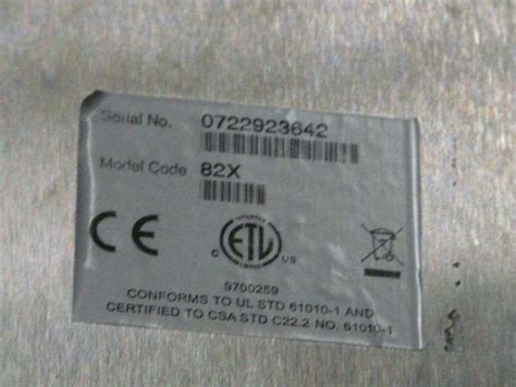 Thermo Scientific Mercury Analyzer Control Panel Yellow Tag Auctions