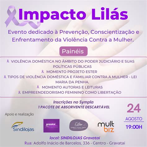 Sindilojas Gravataí Promove Impacto Lilás Enfrentamento A Violência