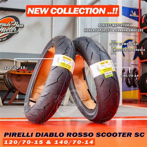 Jual PIRELLI DIABLO ROSSO SCOOTER SC 120 70 15 140 70 14 BAN XMAX