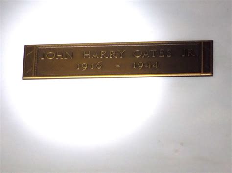 2lt john harry oates jr 1916 1944 find a grave memorial