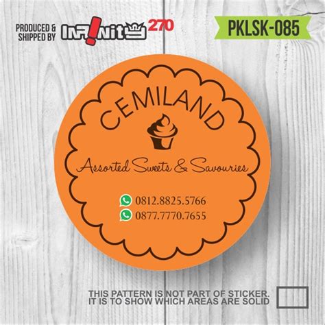 Menakjubkan 15 Contoh Stiker Makanan Keren Gudang Gam