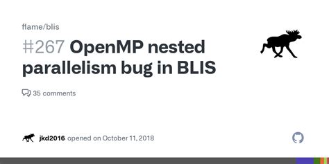 Openmp Nested Parallelism Bug In Blis · Issue 267 · Flameblis · Github