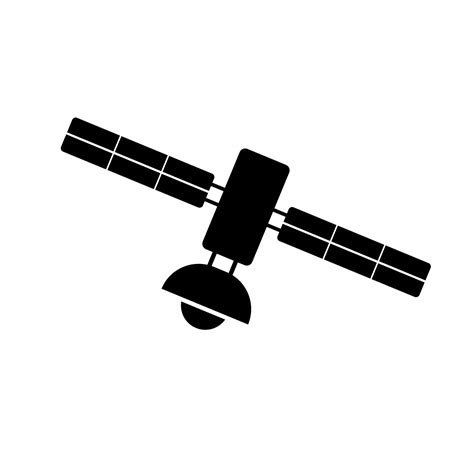 Satellite Clipart Black And White
