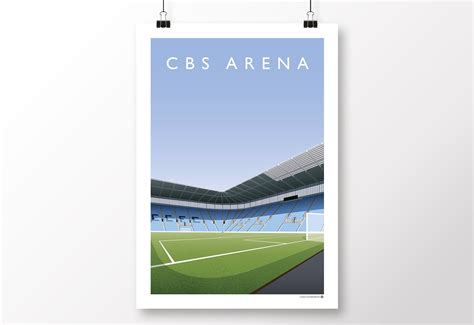 Coventry Cbs Arena Poster Matthew J I Wood Design And Illustration
