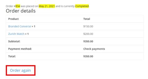 How To Add Order Again Button To Woocommerce Quadlayers