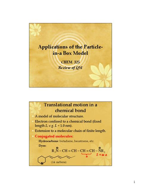 2 applications of the particle in a box model pdf quantum