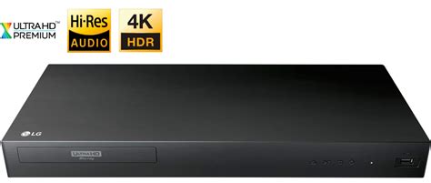 LG UP875 4K Ultra HD 3D Blu Ray Player Black UP875 Best Buy