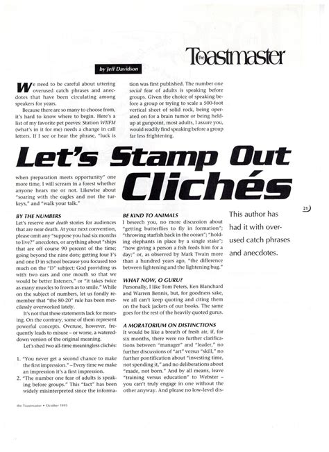 Let S Stamp Out Cliches