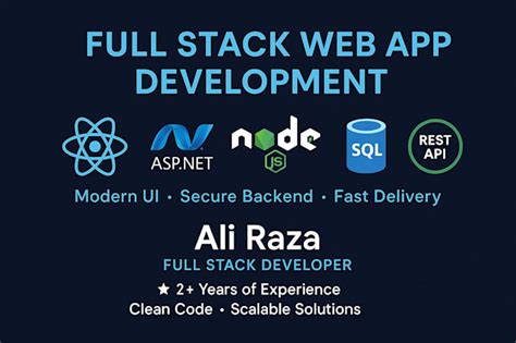 Professionally Dot Net Developer Mvc Web Api React Js Sql By Aliaspnetpro Fiverr