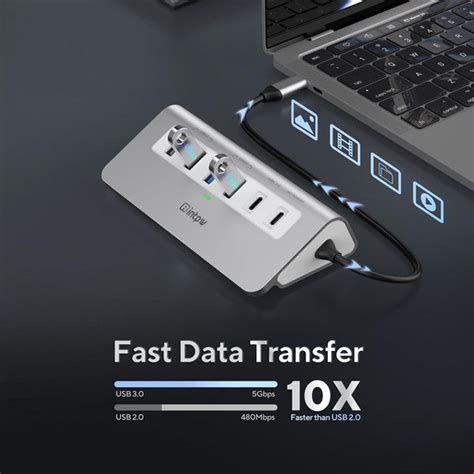 Intpw 9 In 1 Usb C Hub Multiport Adapter With 4k Hdmi