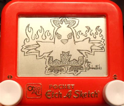 Combusken Etch A Sketch By Pikajane On Deviantart