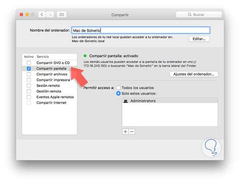 Cómo Compartir Pantalla Mac Con Otro Mac Solvetic