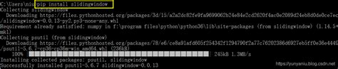 Py之slidingwindowandslidingwindow：slidingwindow、slidingwindow的简介、安装、使用方法