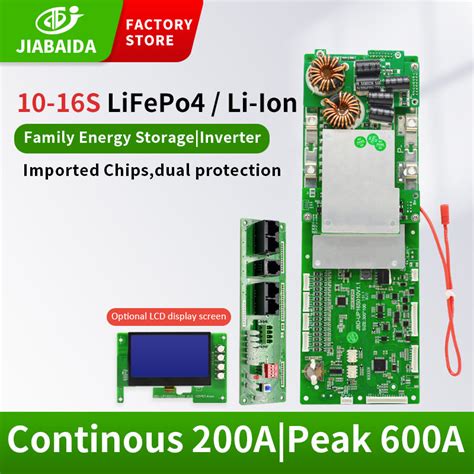 JBD Smart BMS 15S 16S 100A 50A~100A Communicant PCB with UART/RS485/CAN ...