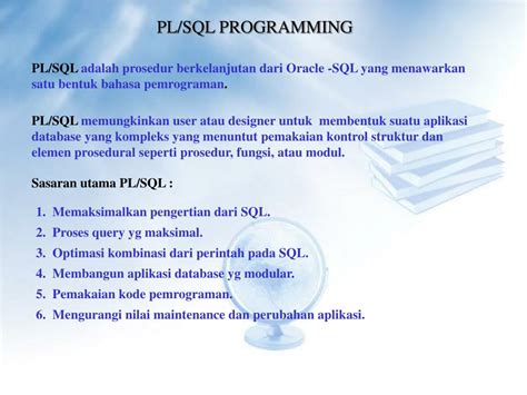 Ppt Plsql Programming Powerpoint Presentation Free Download Id3844539