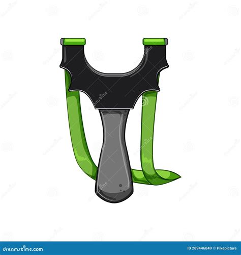 Shot Slingshot Cartoon Vector Illustration Stock Vector Illustration